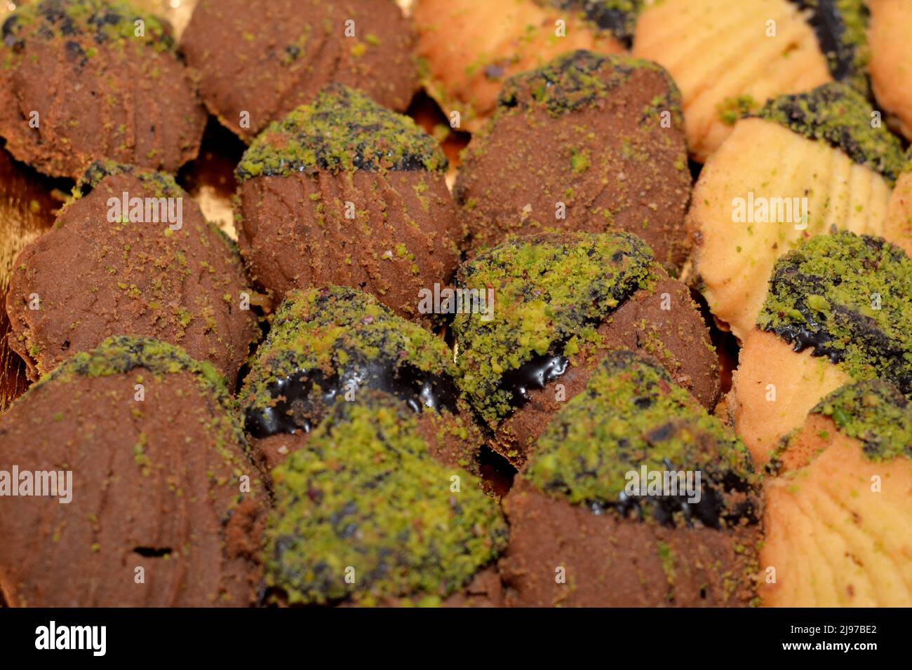 A pile of traditional Arabic cookies for celebration of Islamic ...
