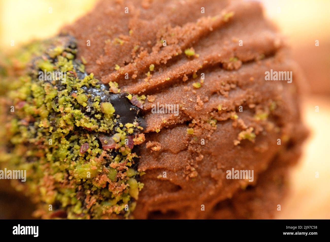 A closeup of a traditional Arabic cookies for celebration of Islamic ...