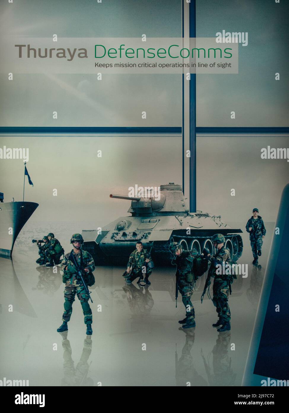 Abu Dhabi, UAE - Feb.23. 2011: T-34 and infantry men at IDEX 2011 Stock ...