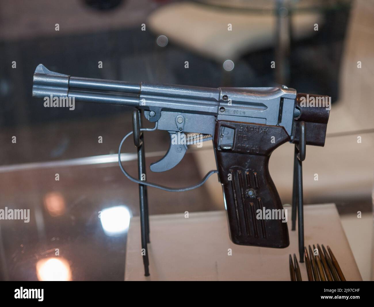 Abu Dhabi, UAE - Feb.23. 2011: Soviet Union SPP-1 underwater pistol in ...
