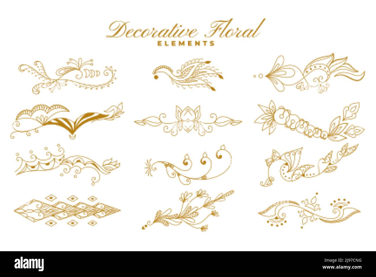 Indian corner border pattern Stock Vector Images - Alamy