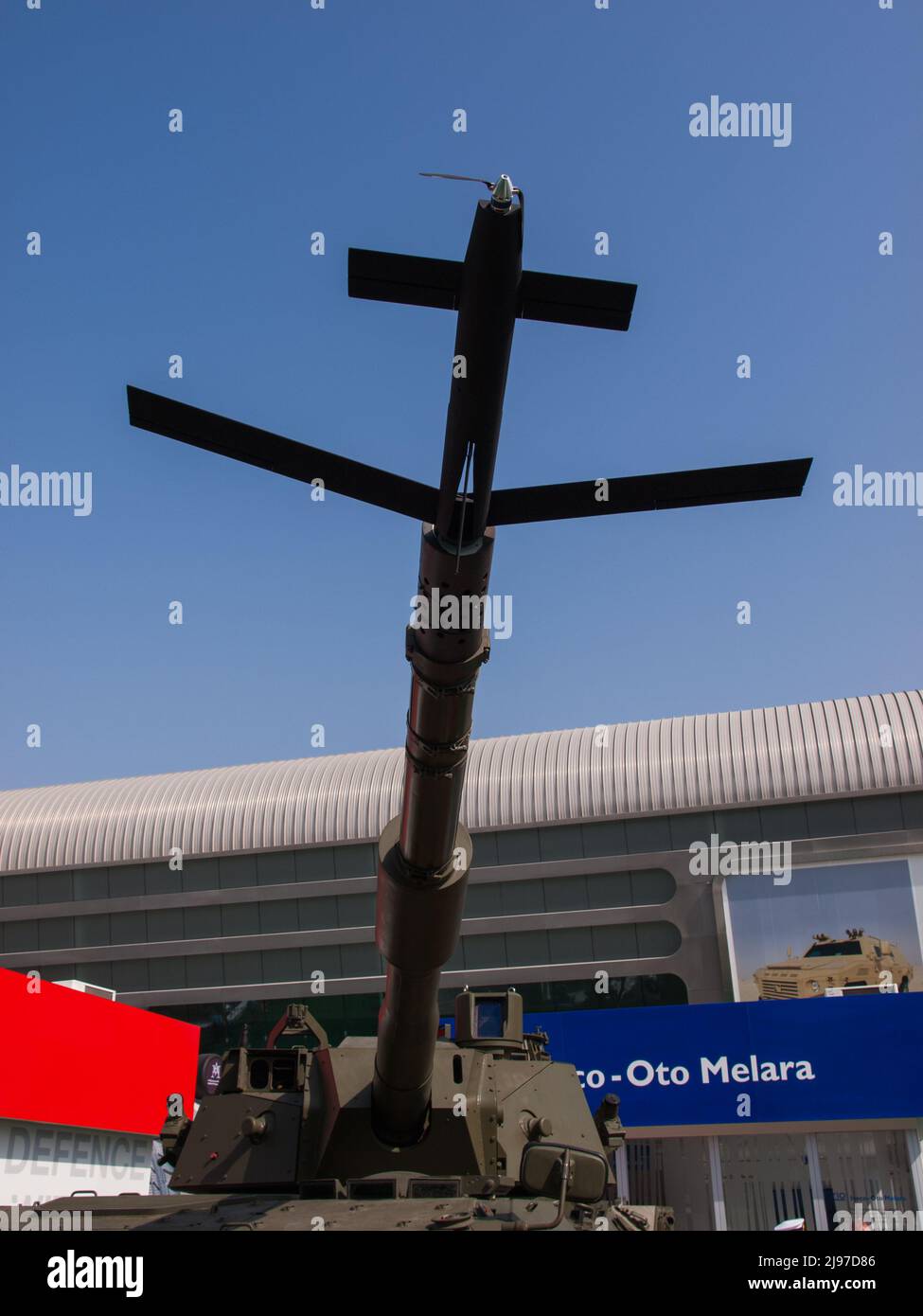 Italian Horus tank UAV at IDEX 2011 Stock Photo - Alamy
