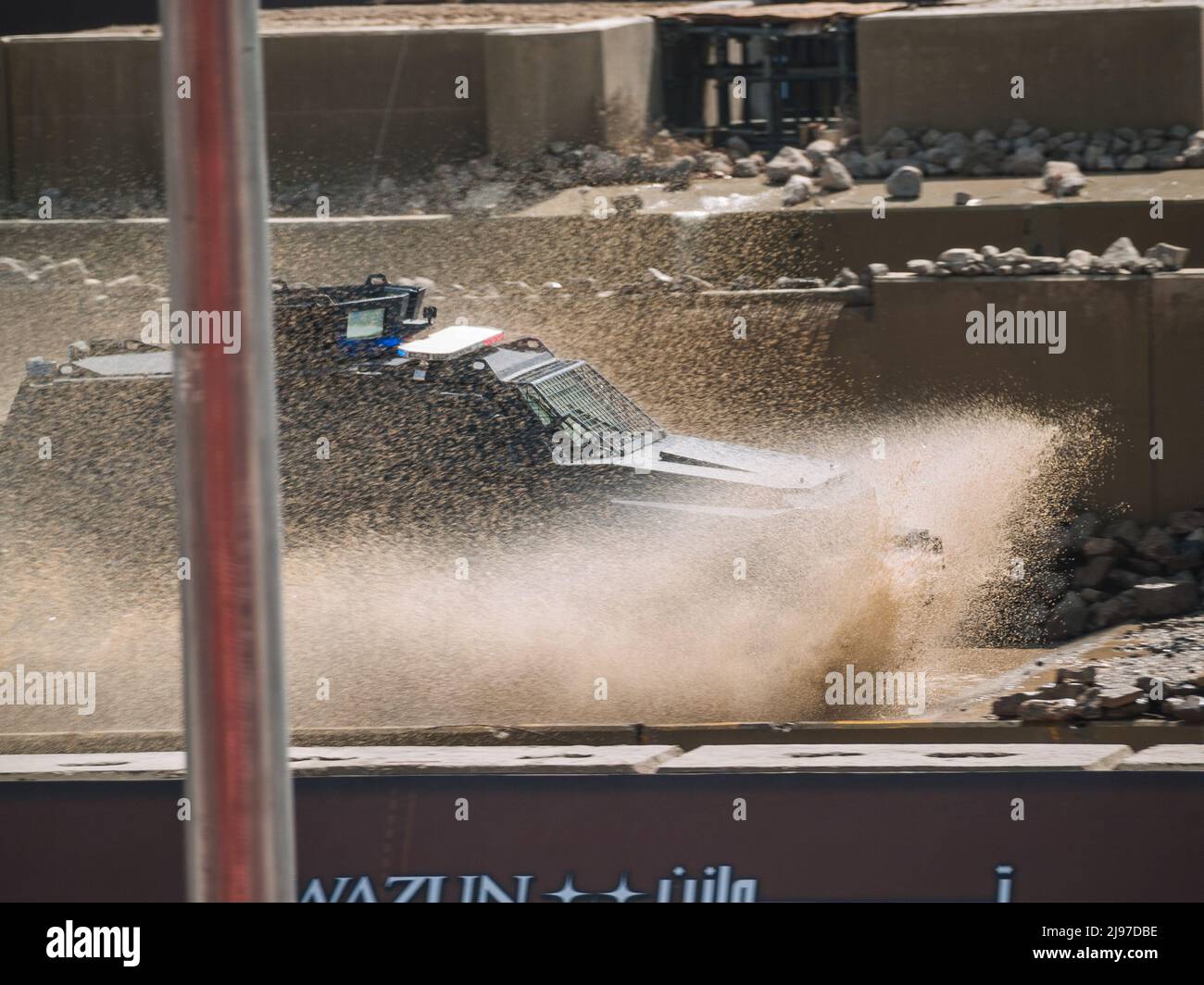 Abu Dhabi, UAE - Feb.23. 2011: Streit Group armoured vehicle in IDEX ...