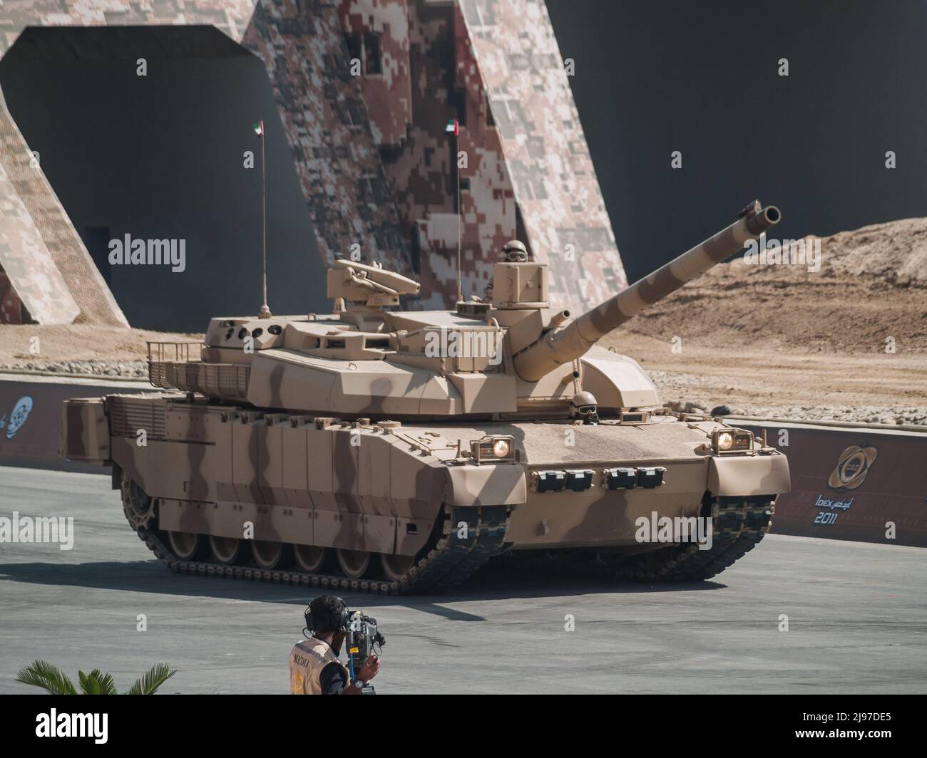 Abu Dhabi, UAE - Feb.23. 2011: Nexter Systems UAE (United Arab Emirates ...