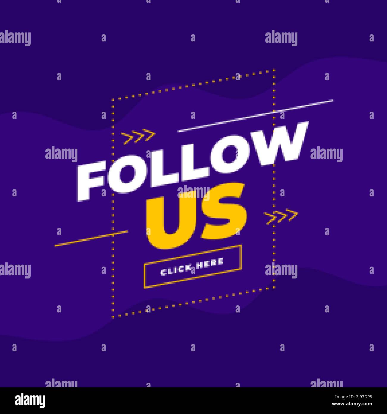 trendy follow us template in purple background Stock Vector Image & Art ...