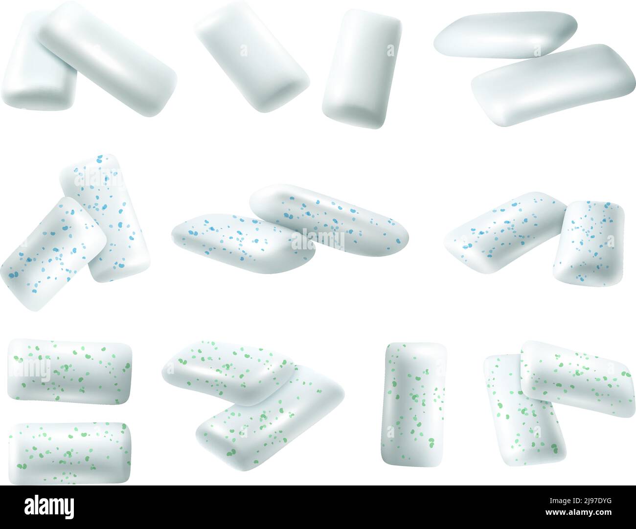 Chewing gum in mouth Stock Vector Images - Alamy