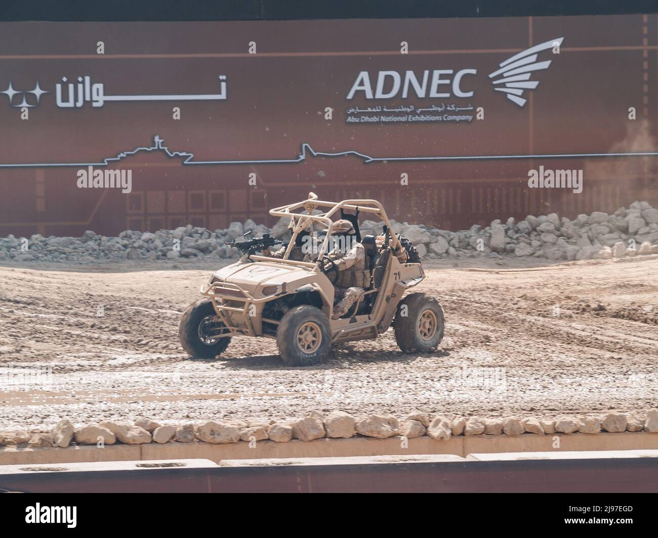 Abu Dhabi, UAE - Feb.23. 2011: UAE Armed forces ATV (All-Terrain ...