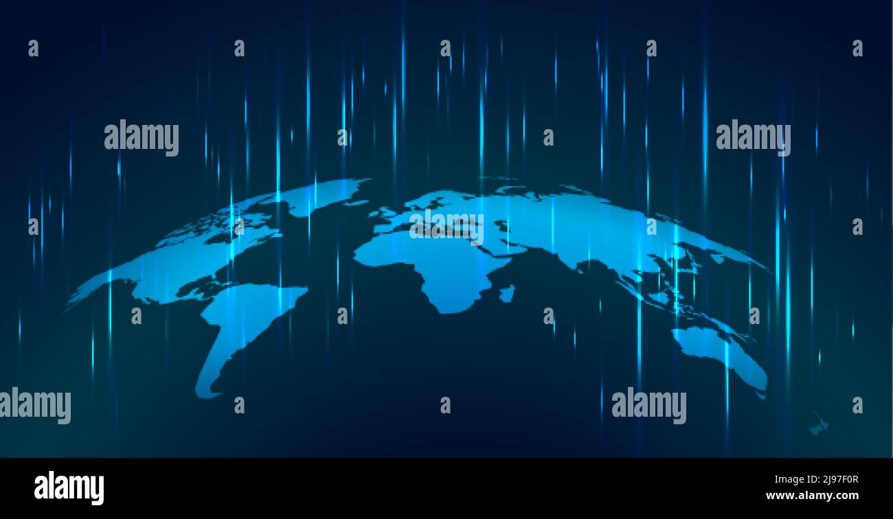 Internet visualization map Stock Vector Images - Alamy