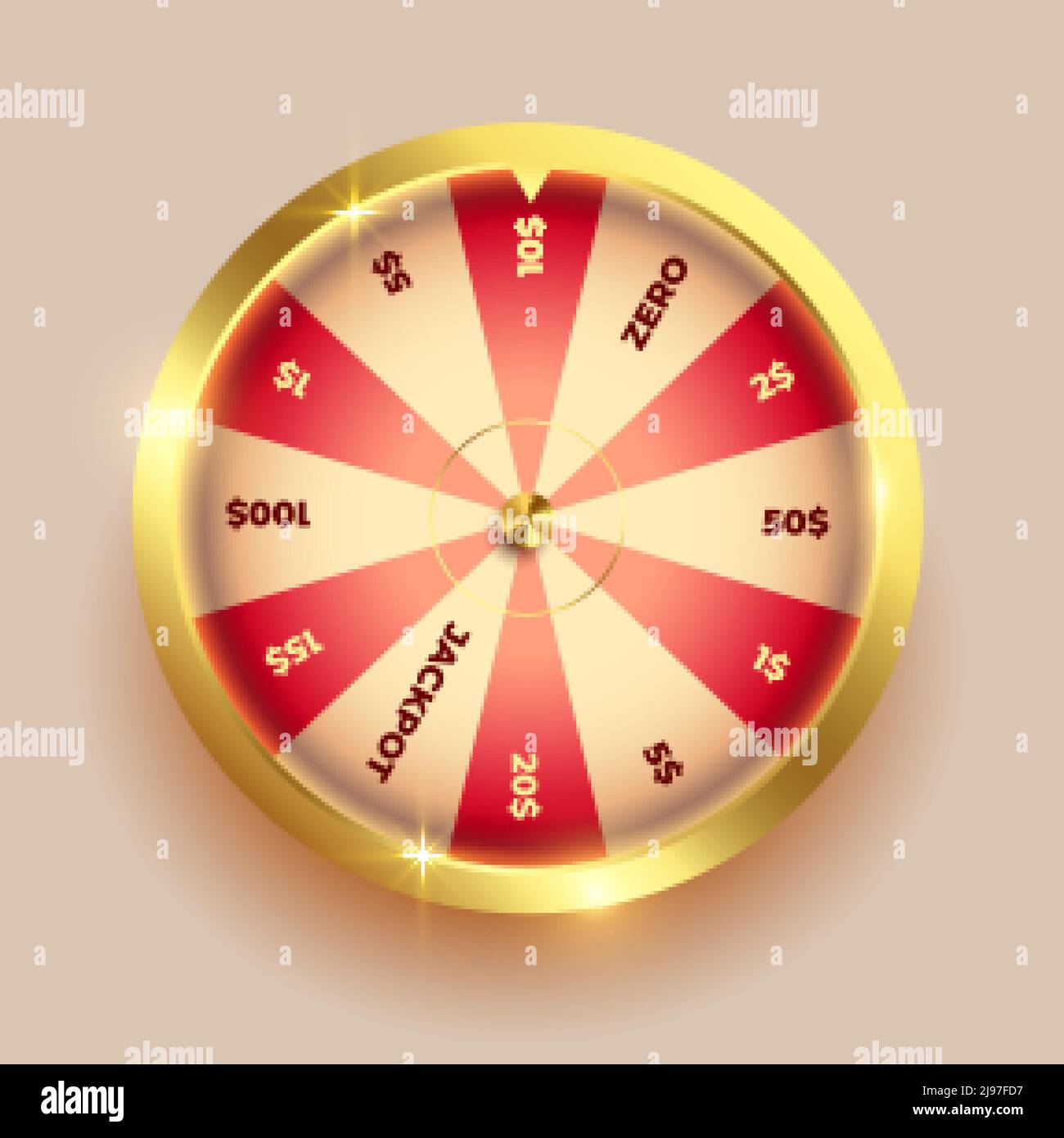 Golden turn spin wheel Stock Vector Images - Alamy
