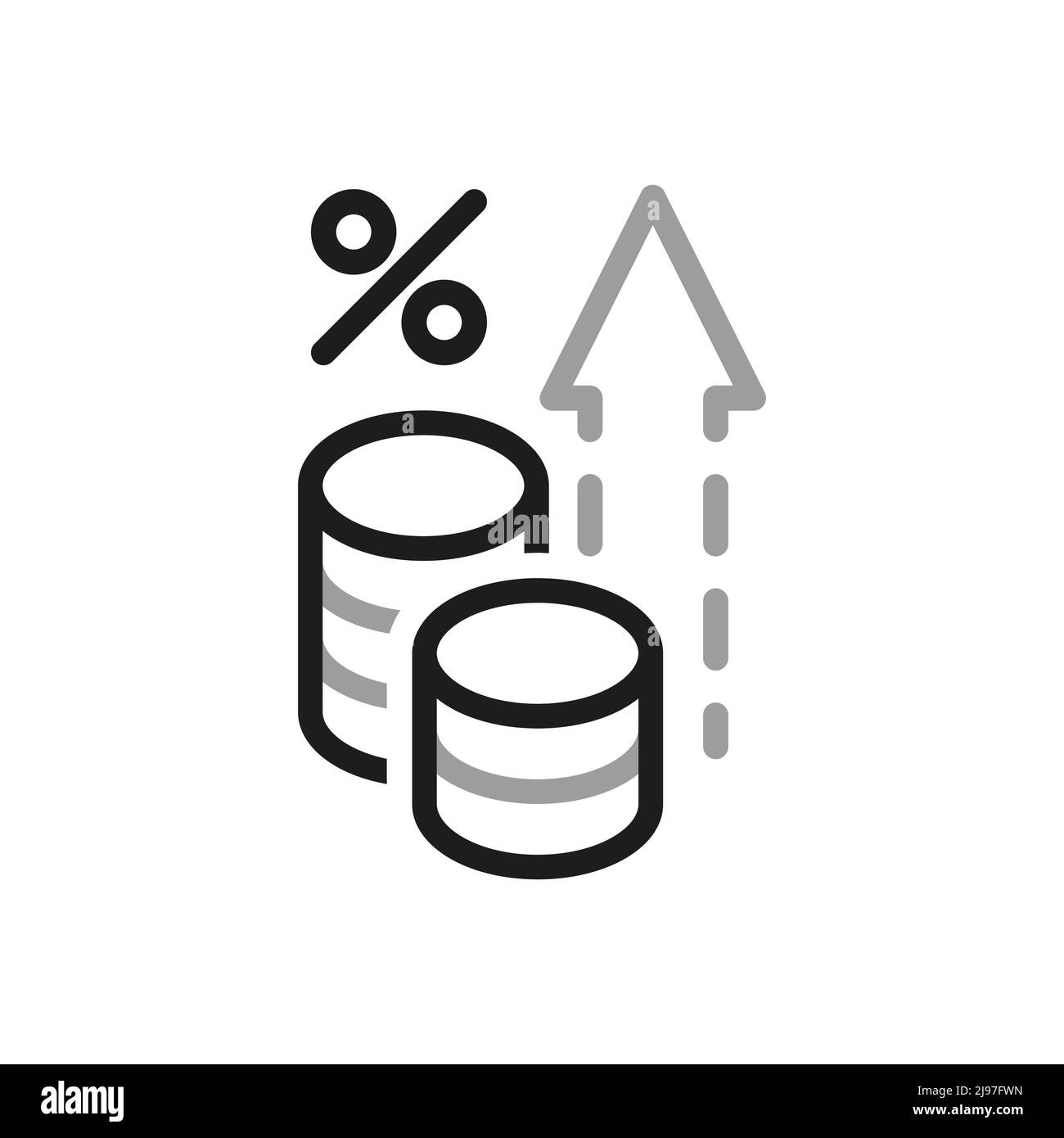 Simple of Tax Related Vector Line Icons. Contains such Money Report ...