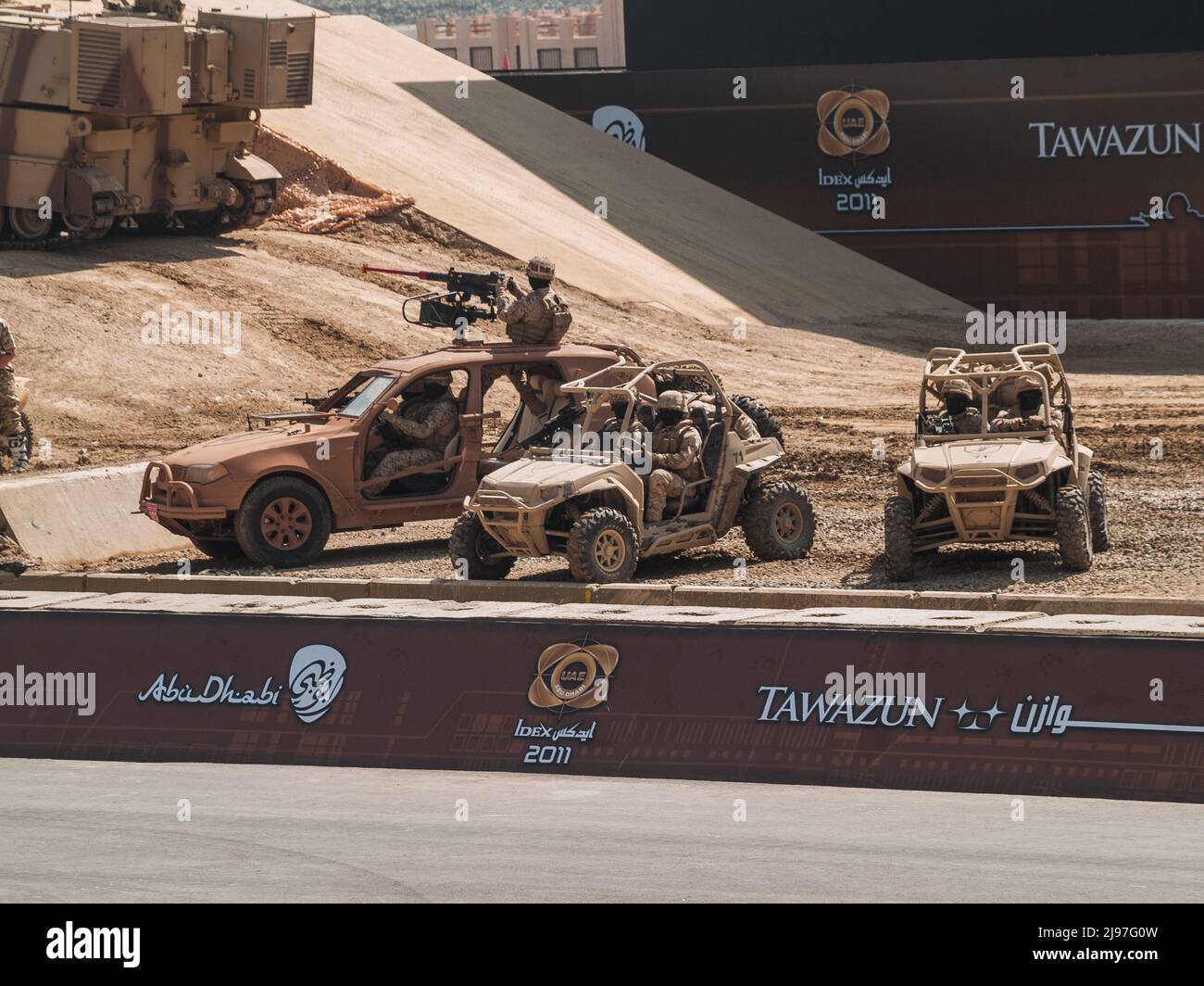 Abu Dhabi, UAE - Feb.23. 2011: UAE Armed forces ATV (All-Terrain ...
