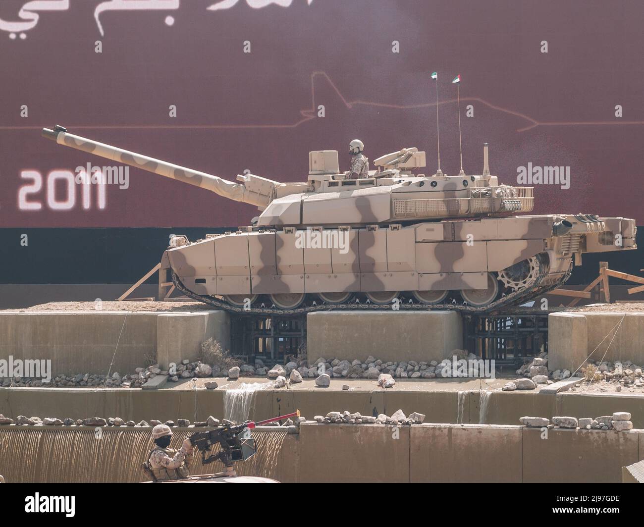 Abu Dhabi, UAE - Feb.23. 2011: Nexter Systems UAE (United Arab Emirates ...