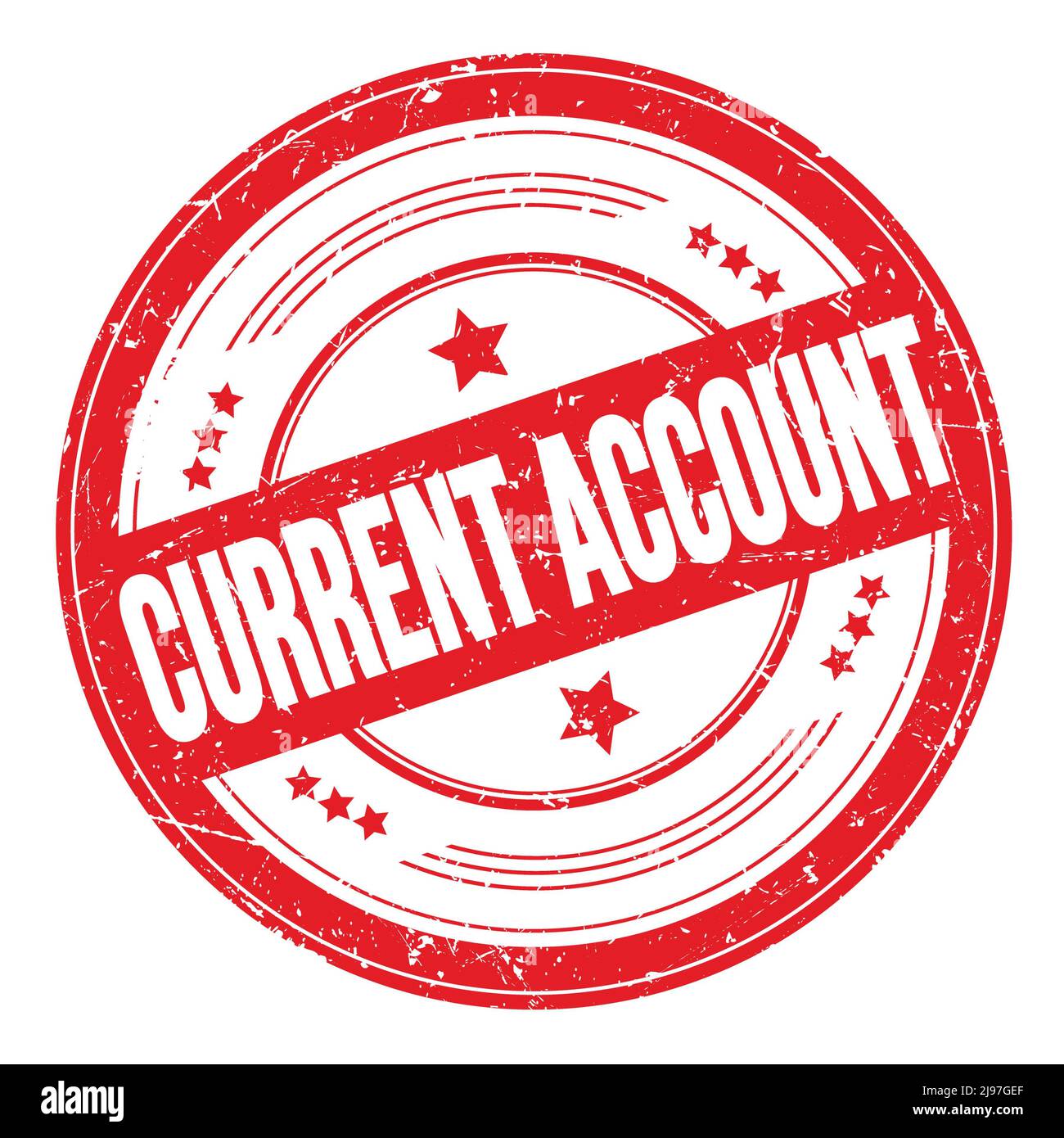 CURRENT ACCOUNT text on red round grungy texture stamp Stock Photo - Alamy