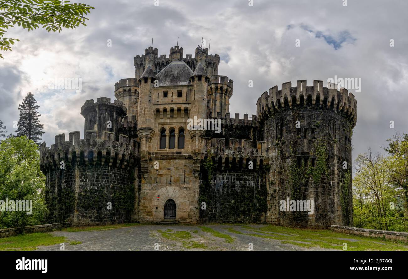 Gatika, Spain - 3 May, 2022: view of the picturesque Butron Castle near ...