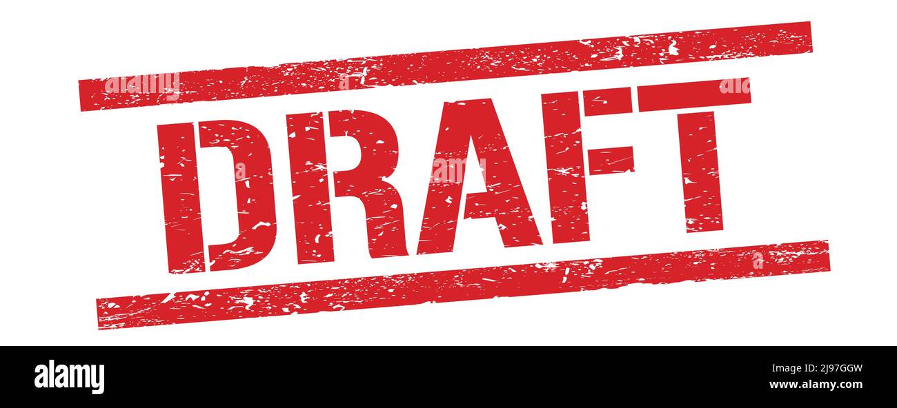Draft word in vintage hi-res stock photography and images - Alamy