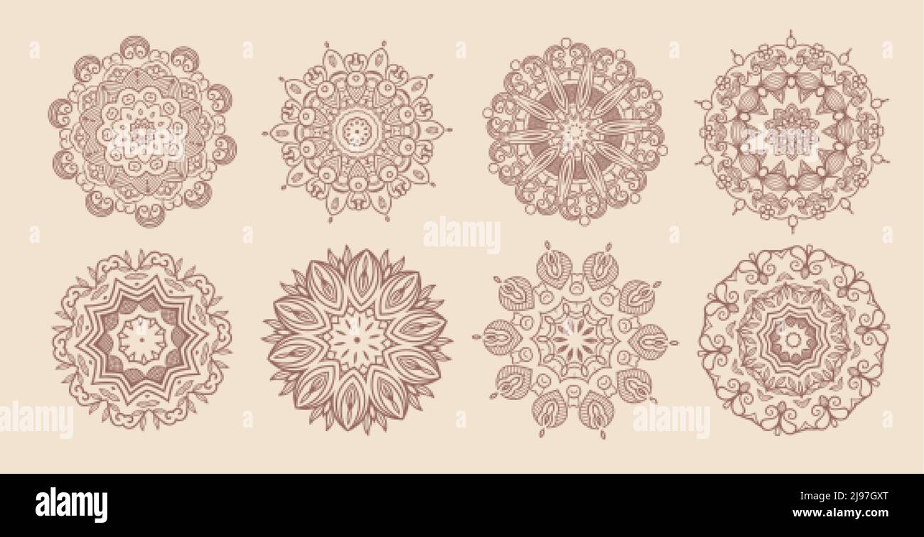 Classic mandala Stock Vector Images - Alamy