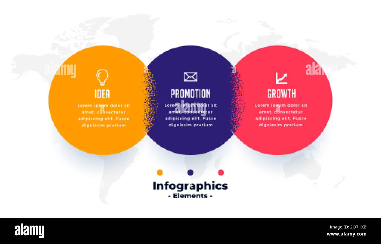 Three Steps Connected Stock Vector Images - Alamy