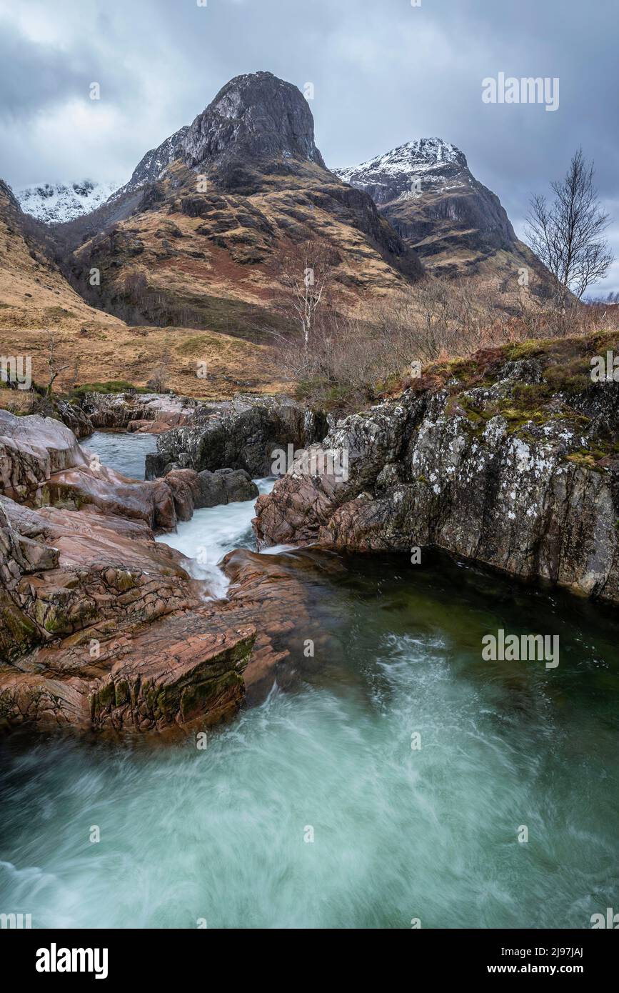 Beautiful landscape image of vibrant River Coe flowing beneath ...