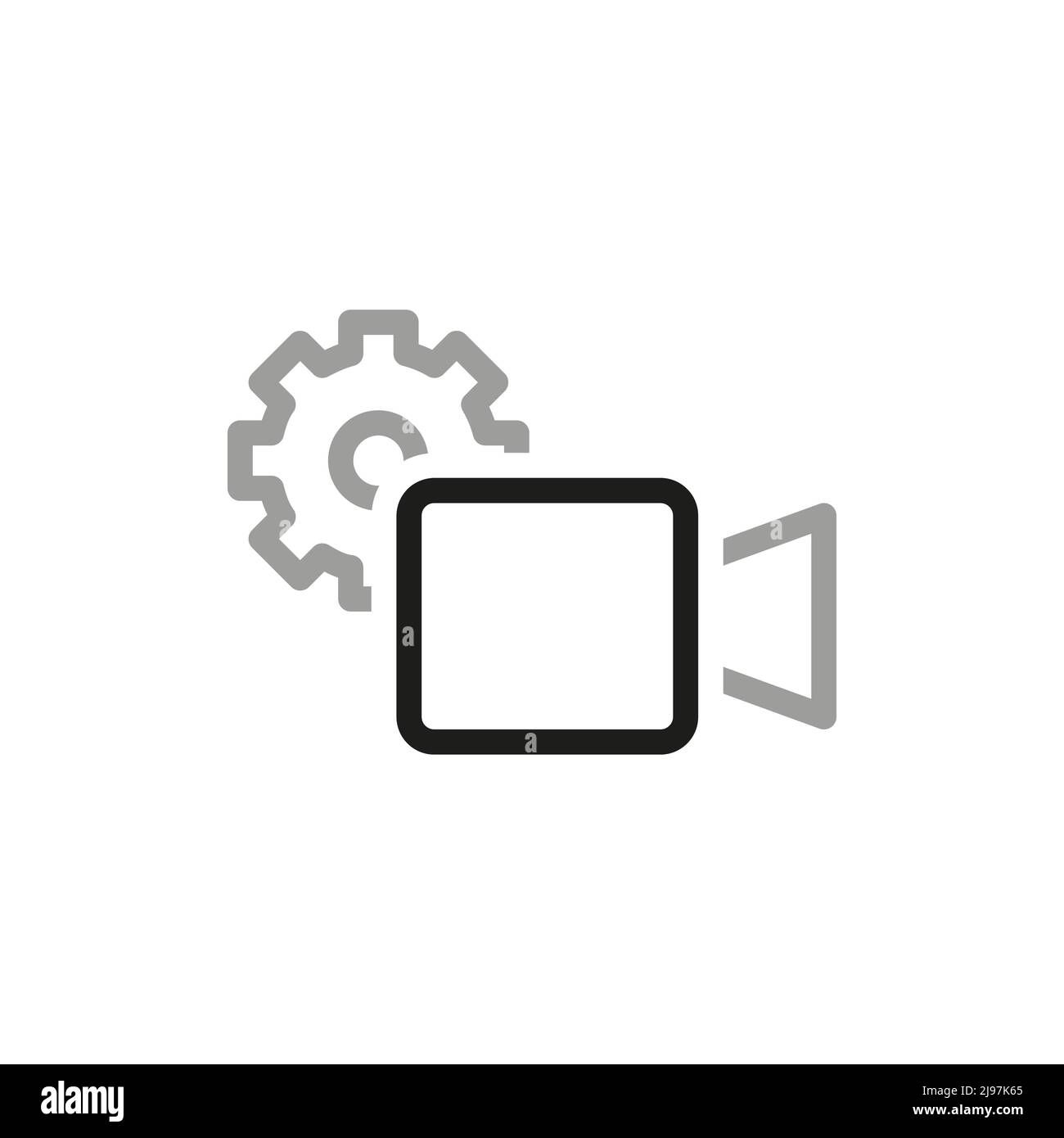 Simple Video Conference Interface Related Vector Line Icons. Contains ...