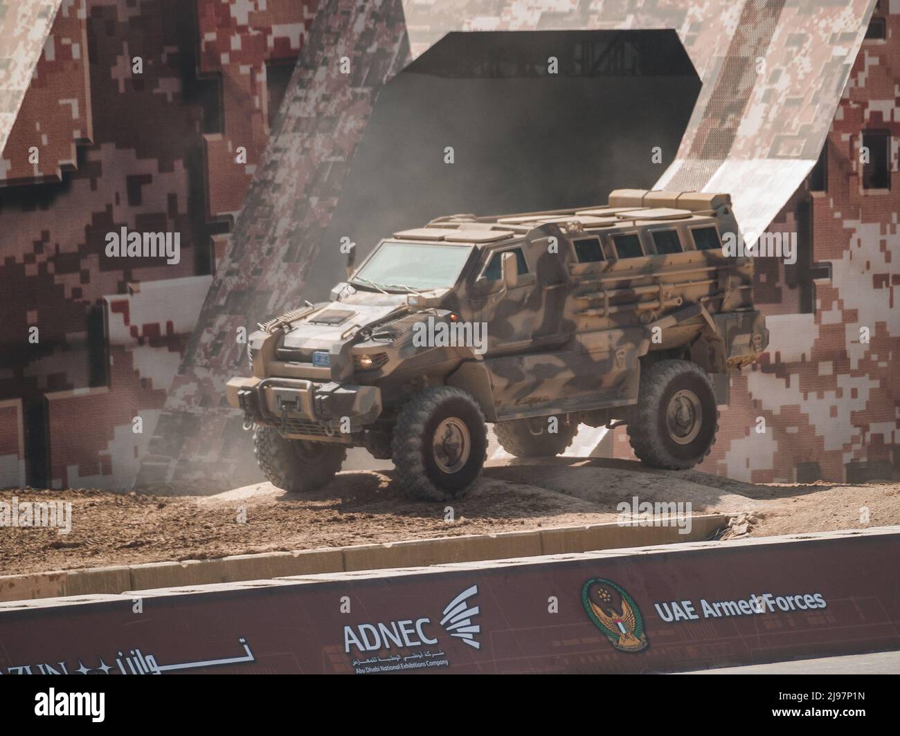Abu Dhabi, UAE - Feb.23. 2011: Typhoon 4x4 Mine Resistant Ambush ...