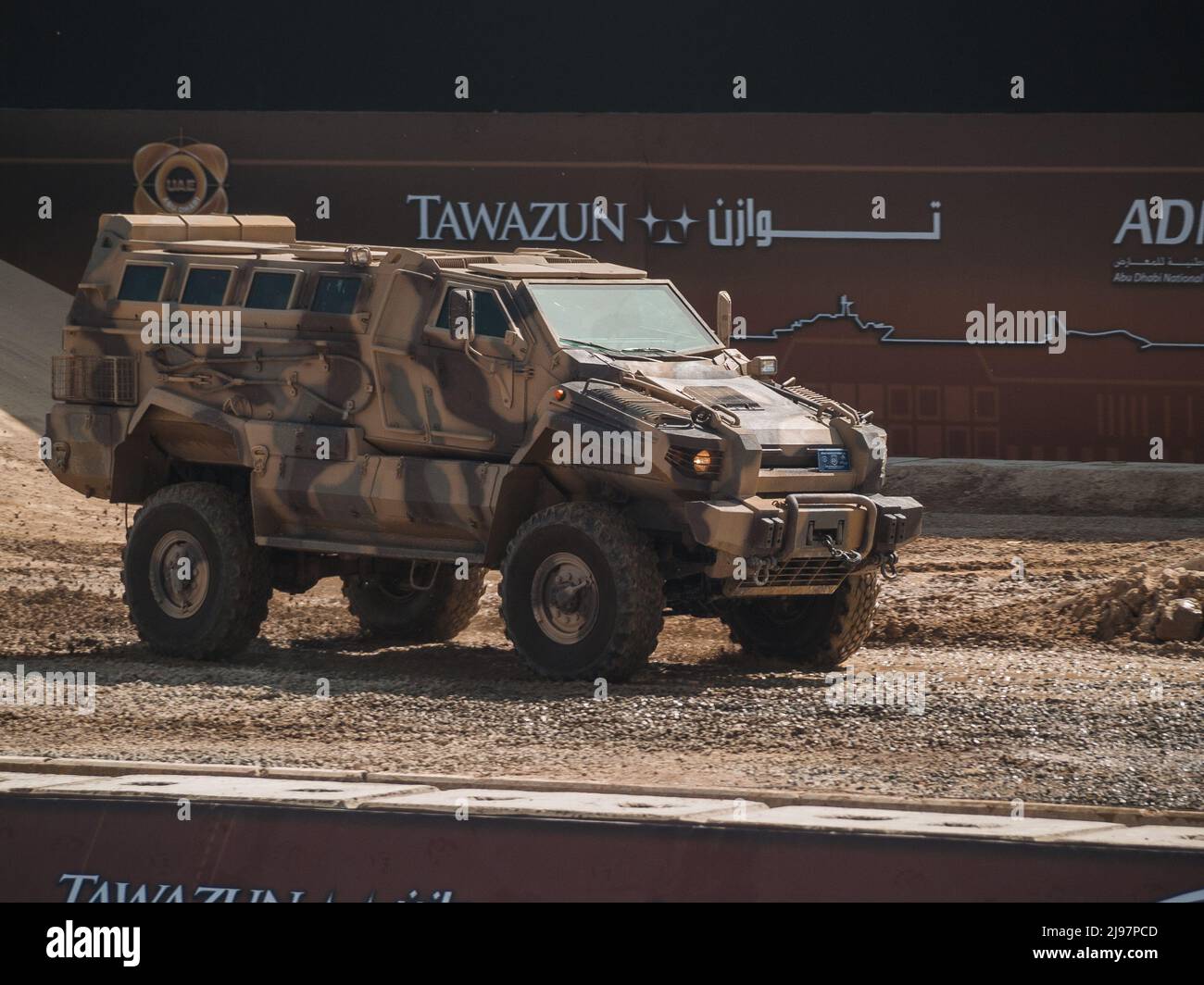 Abu Dhabi, UAE - Feb.23. 2011: Typhoon 4x4 Mine Resistant Ambush ...