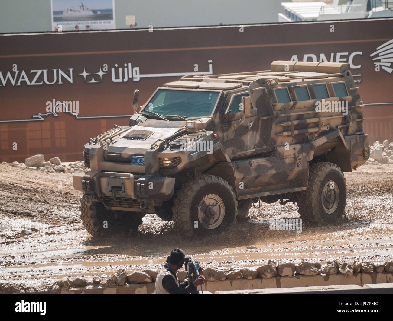 Abu Dhabi, UAE - Feb.23. 2011: Typhoon 4x4 Mine Resistant Ambush ...
