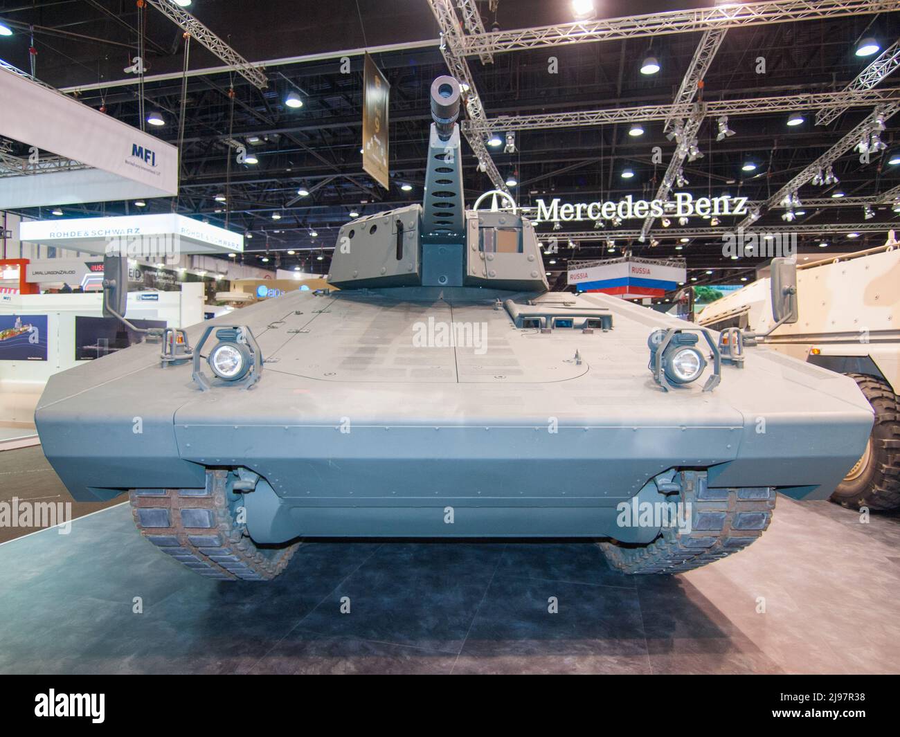 Abu Dhabi, UAE - Feb.23. 2011: Rheinmetall Defence LANCE RC Remote ...