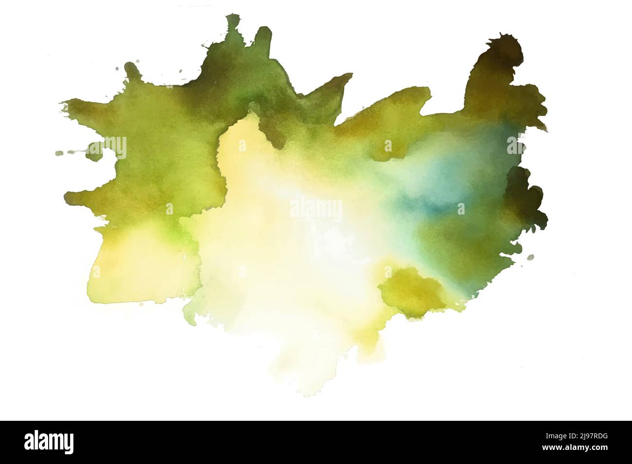 green abstract watercolor splatter background Stock Vector Image & Art ...