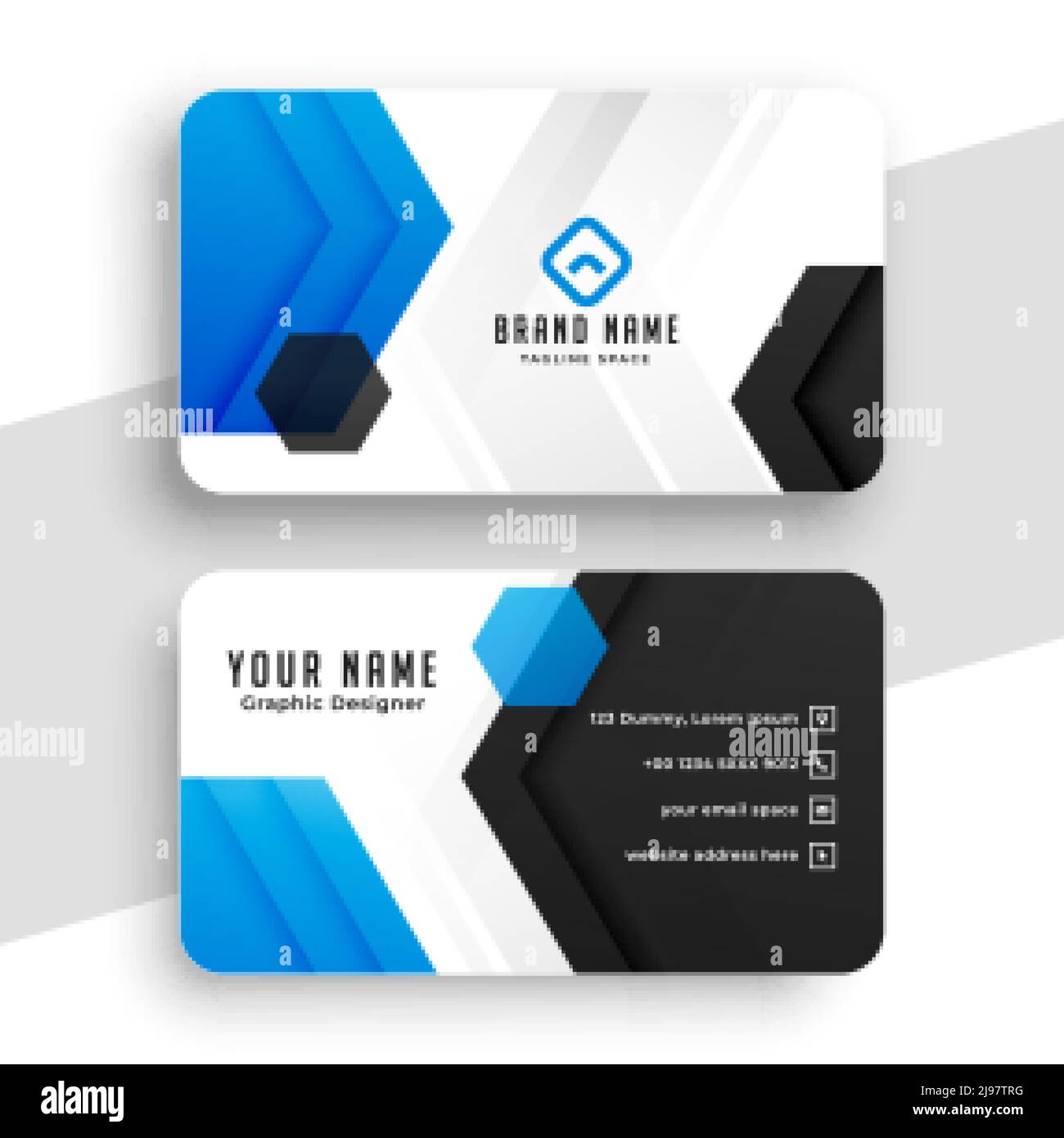 Pro business card template design pro hi-res stock photography and ...
