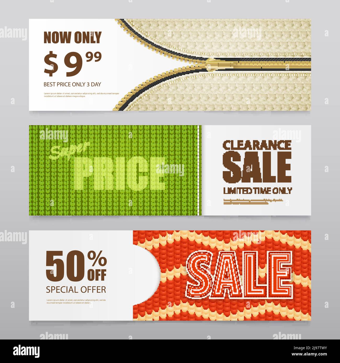 Knitted fabric clearance sale discount prices with 3 patterns texture ...