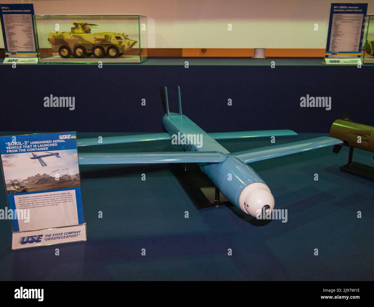 Abu Dhabi, UAE - Feb.23. 2011: Ukraine SOKIL-2 container-launched ...