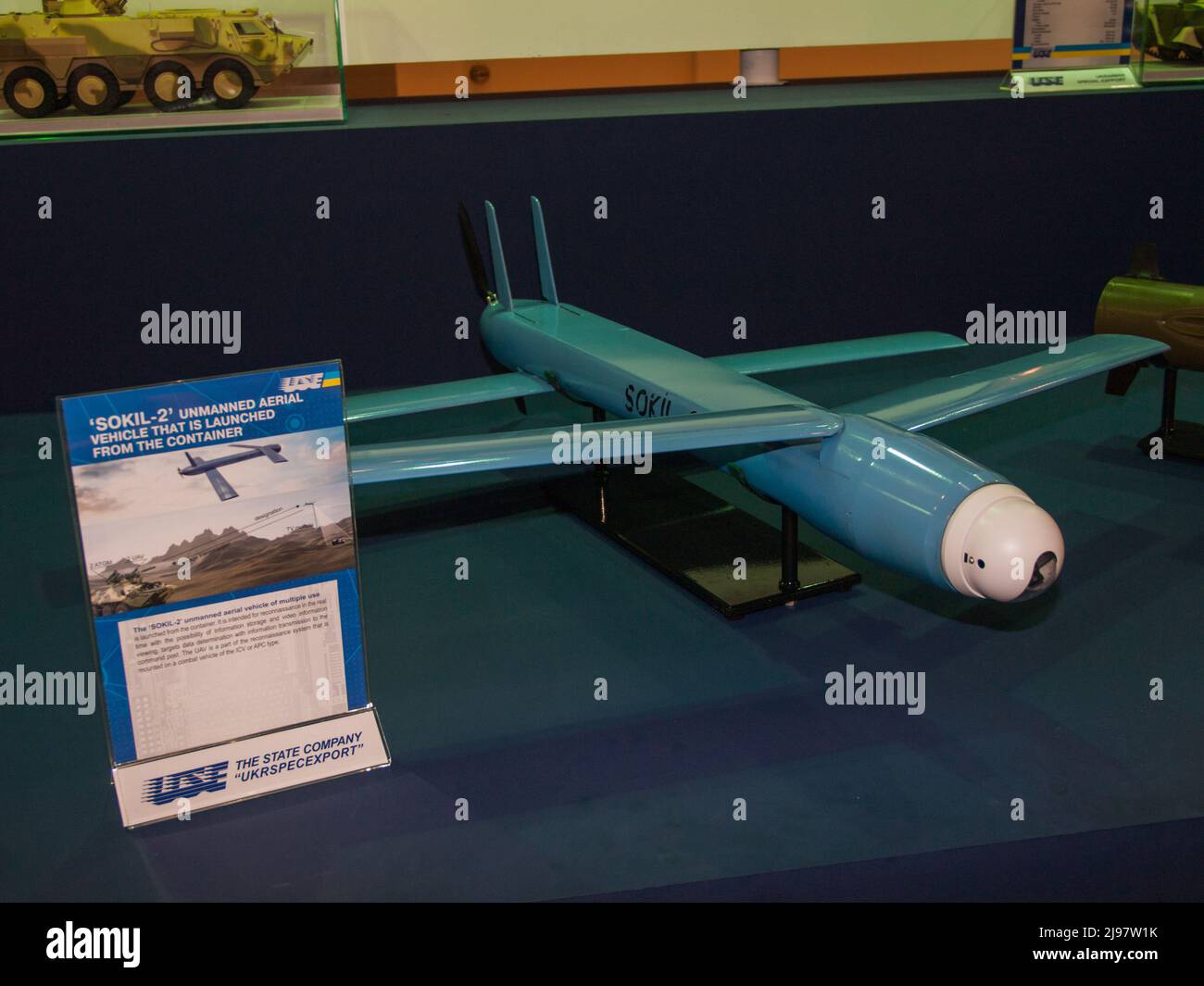 Abu Dhabi, UAE - Feb.23. 2011: Ukraine SOKIL-2 container-launched ...