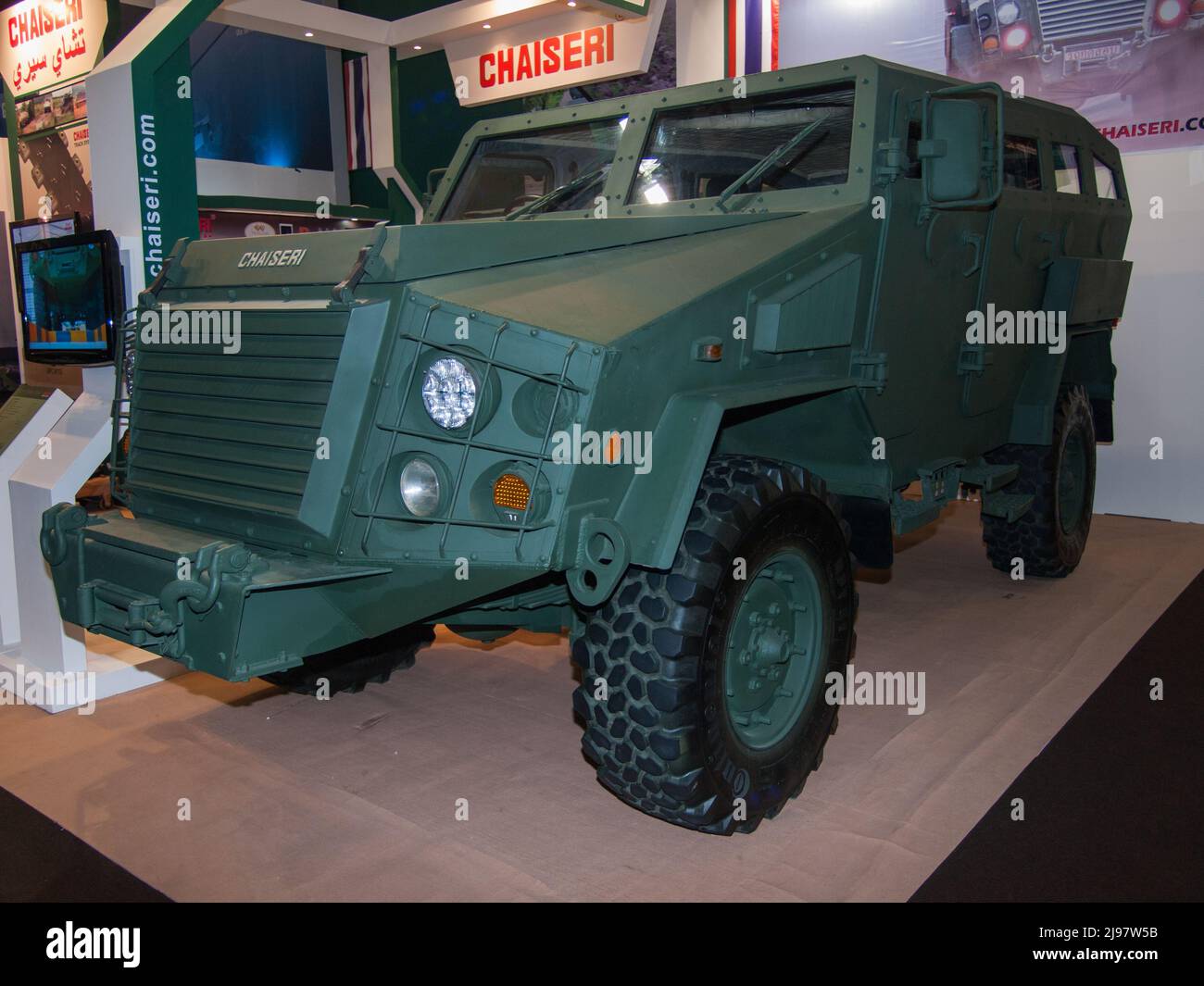 Abu Dhabi, UAE - Feb.23. 2011: Chaiseri 4x4 multi purpose vehicle in ...