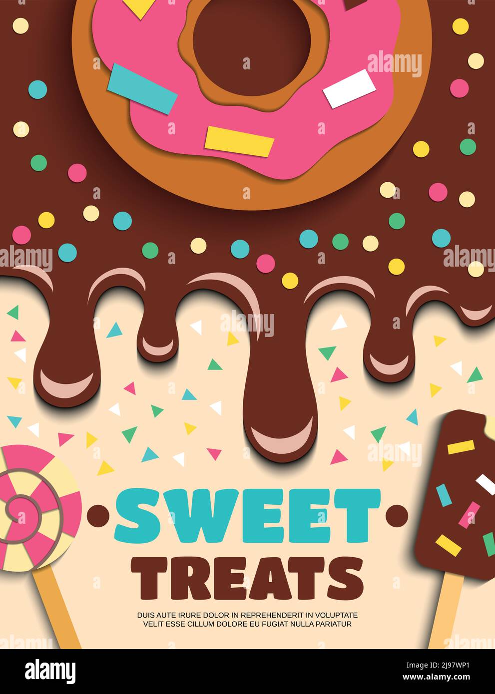 Sweet baked goods for party dessert course appetizing confectionery ...