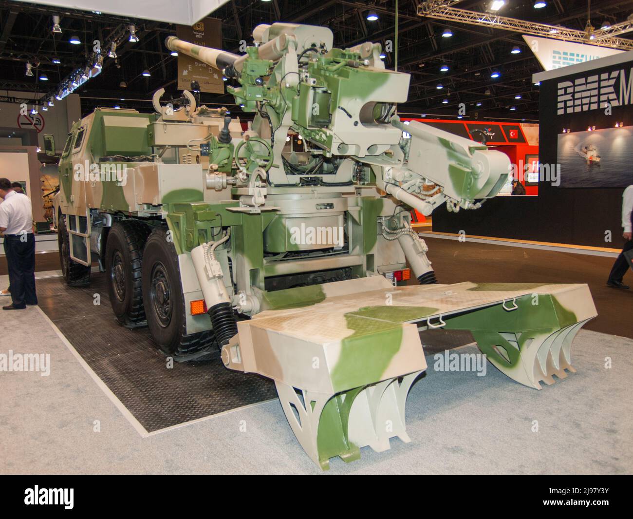 Abu Dhabi, UAE - Feb.23. 2011: NORINCO SH-1 155mm 6x6 self-propelled ...