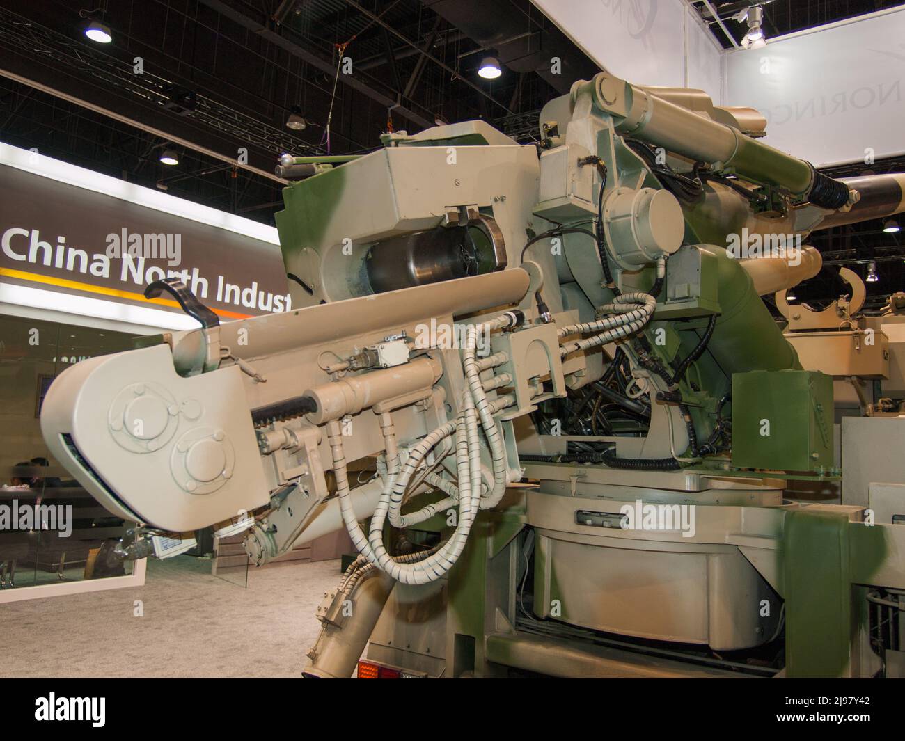 Abu Dhabi, UAE - Feb.23. 2011: NORINCO SH-1 155mm 6x6 self-propelled ...