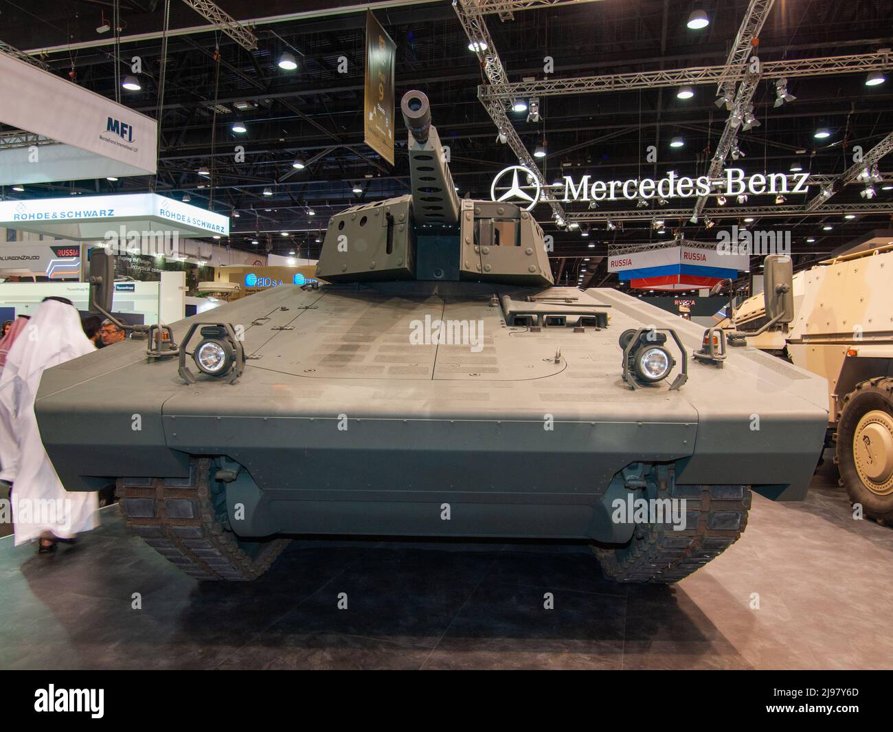 Abu Dhabi, UAE - Feb.23. 2011: Rheinmetall Defence LANCE RC Remote ...