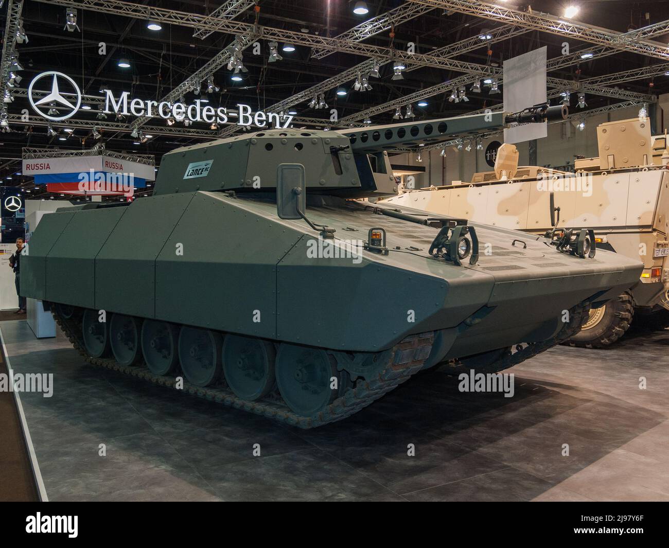 Abu Dhabi, UAE - Feb.23. 2011: Rheinmetall Defence LANCE RC Remote ...