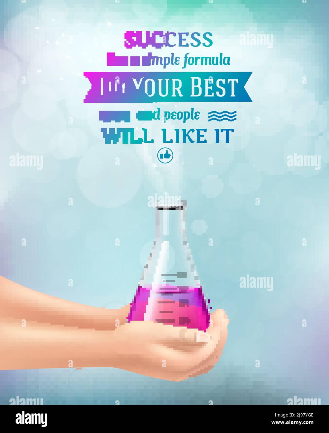 Success and people quotes with motivating words symbols realistic ...