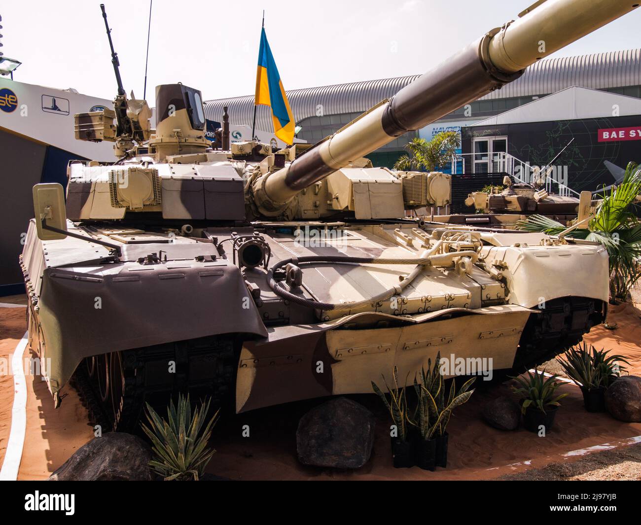 Ukraine Army BM OPLOT(T-84) tank in IDEX 2011 military exibition Stock ...