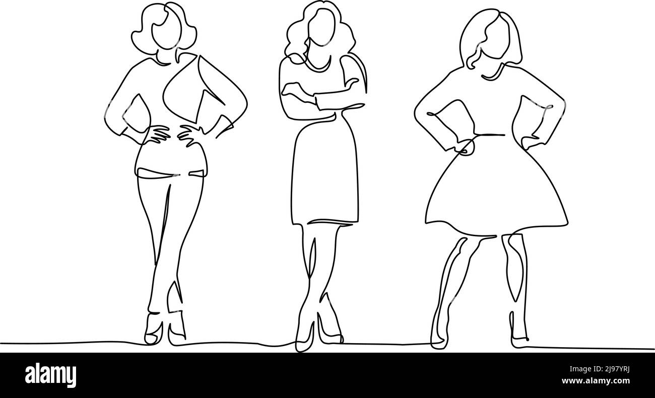 Continuous line drawing party hi-res stock photography and images - Alamy