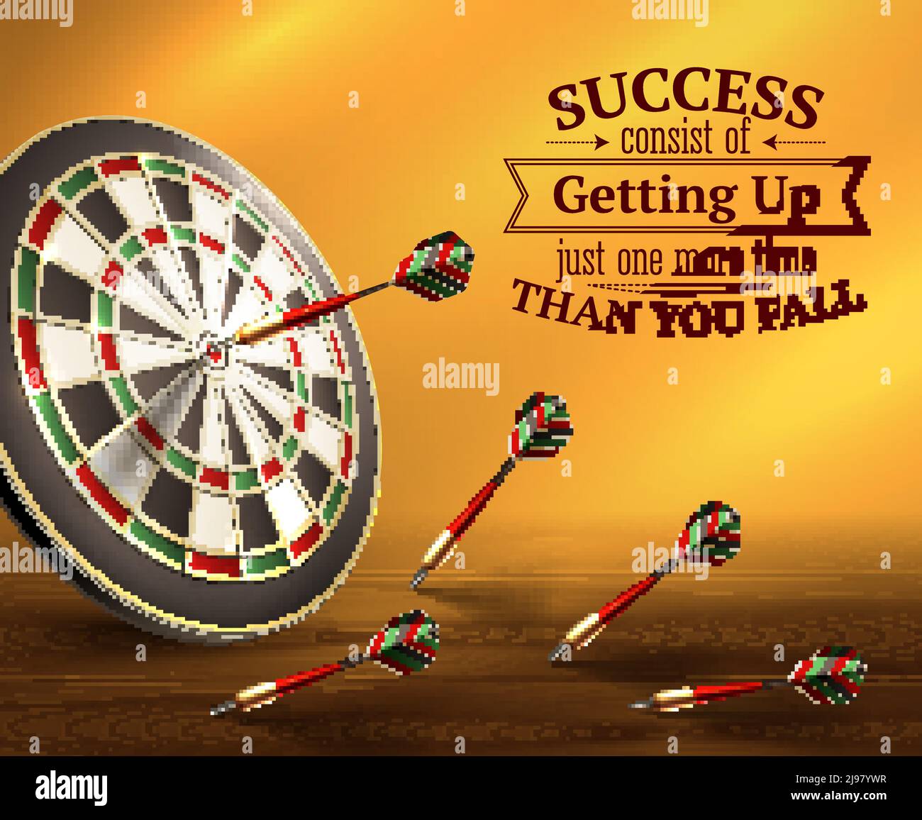 Success smart quotes with ups and downs symbols realistic vector ...