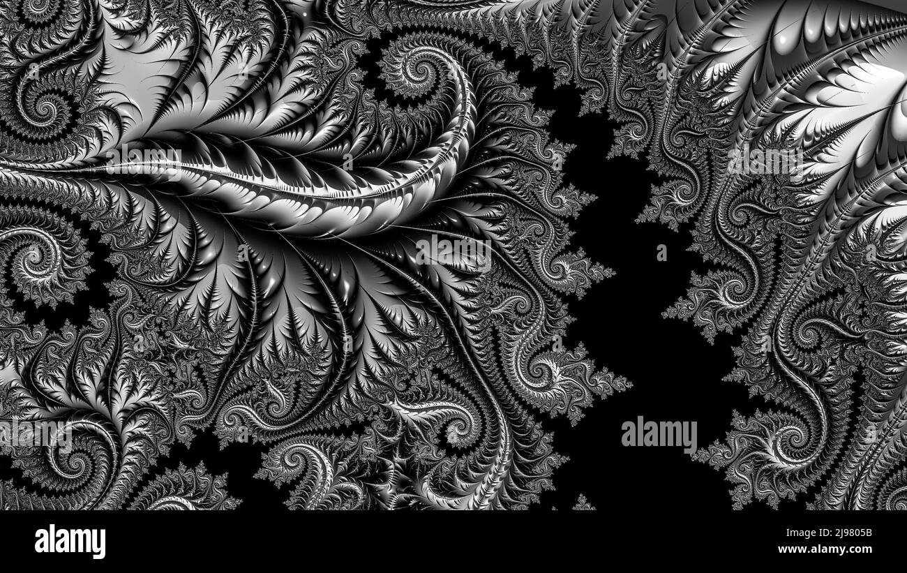 Abstract Computer generated Fractal design. A fractal is a never-ending ...