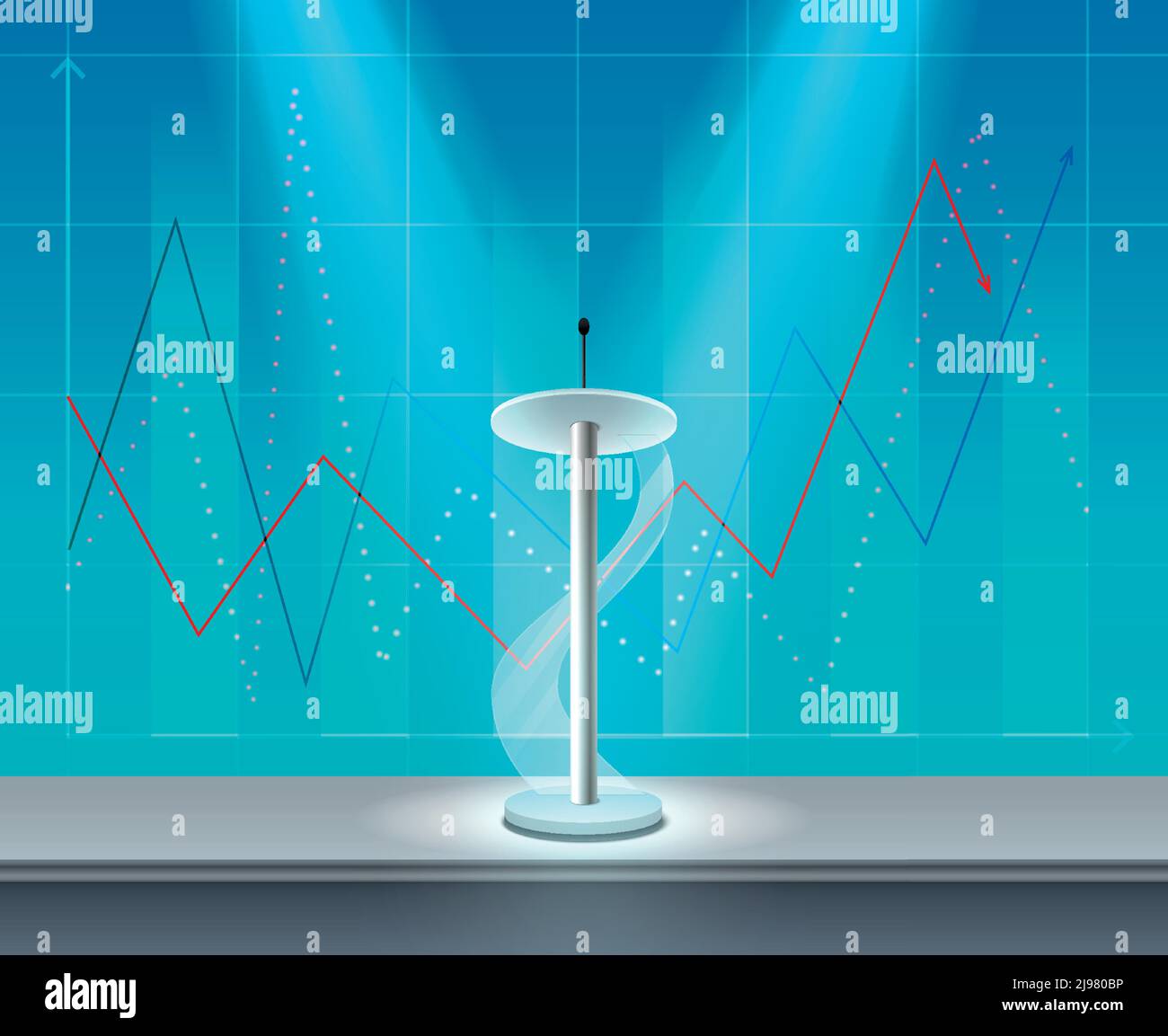 Decorative microphone stand Stock Vector Images - Alamy