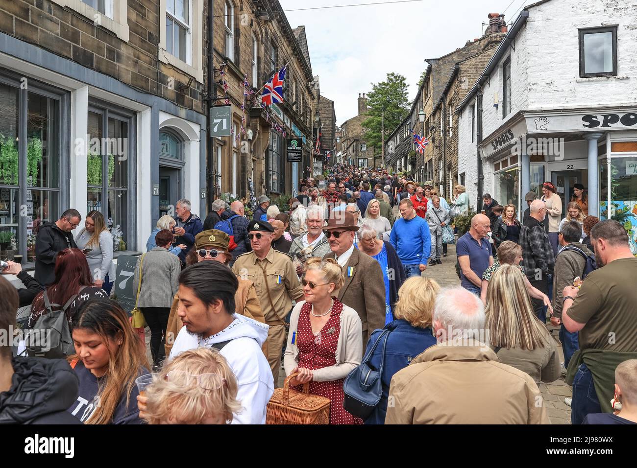 The streets of Howarth are packed as people flock to the village for ...
