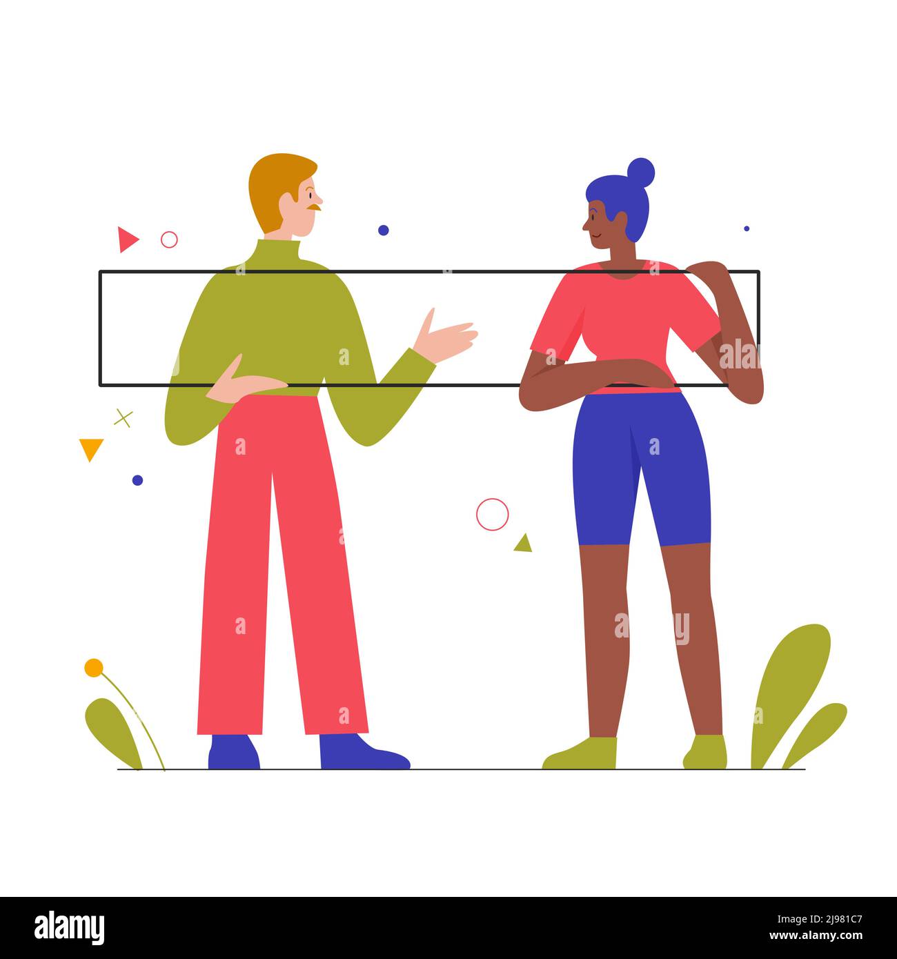 People holding and organizing rectangular shape. Learning and studying ...