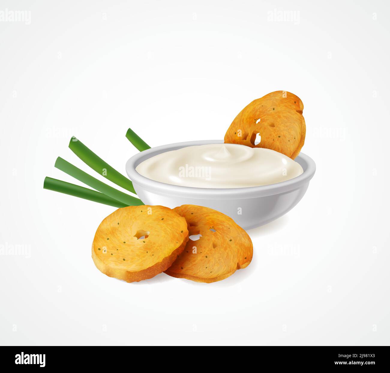 Bowl sour cream Stock Vector Images - Alamy