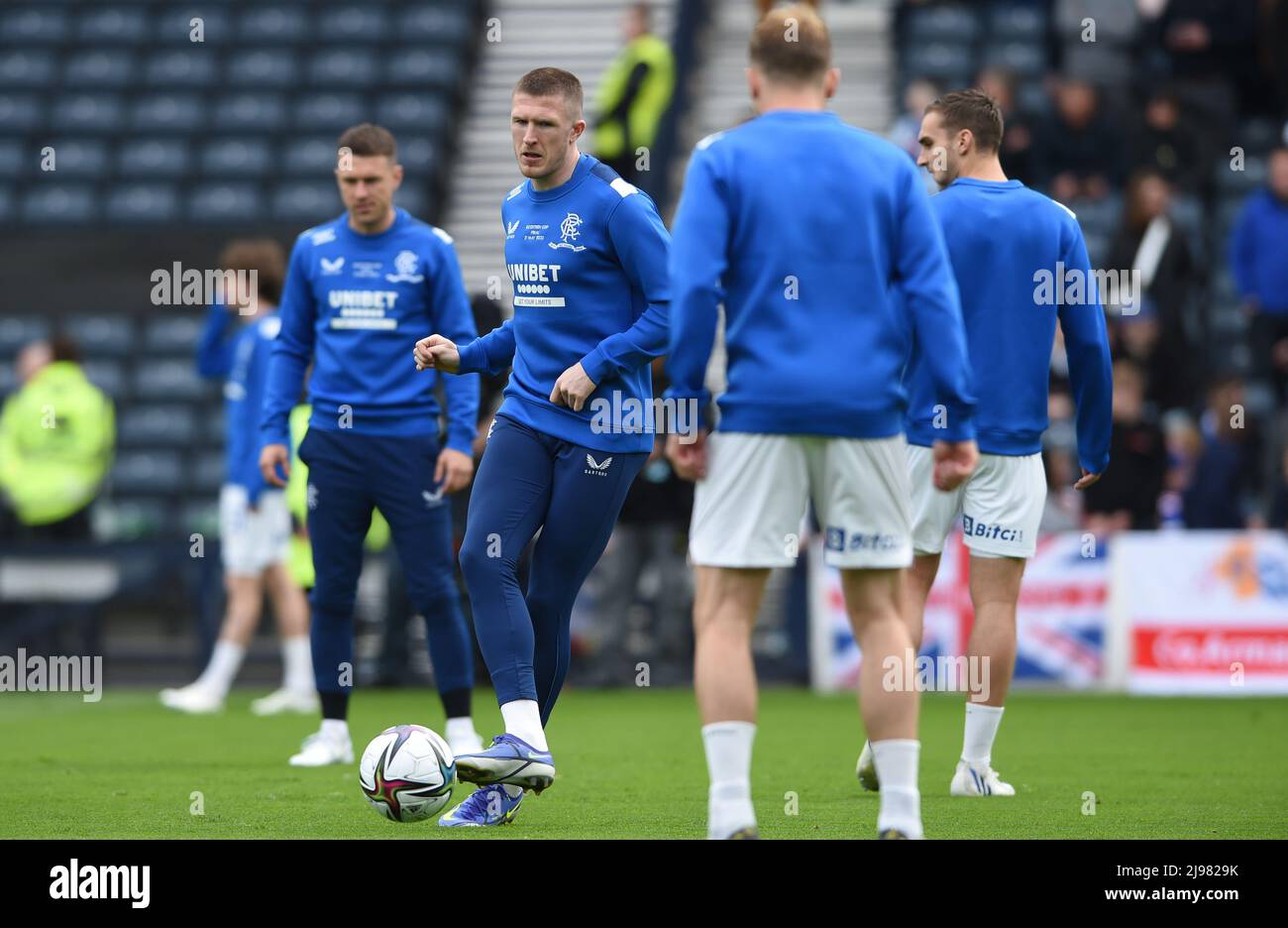 Glasgow, Scotland, 21st May 2022. John Lundstram of Rangers before the ...