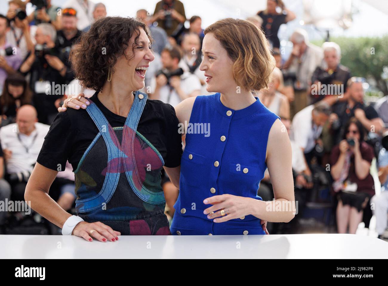 Director Emily Atef and Vicky Krieps attend the photocall for "More ...