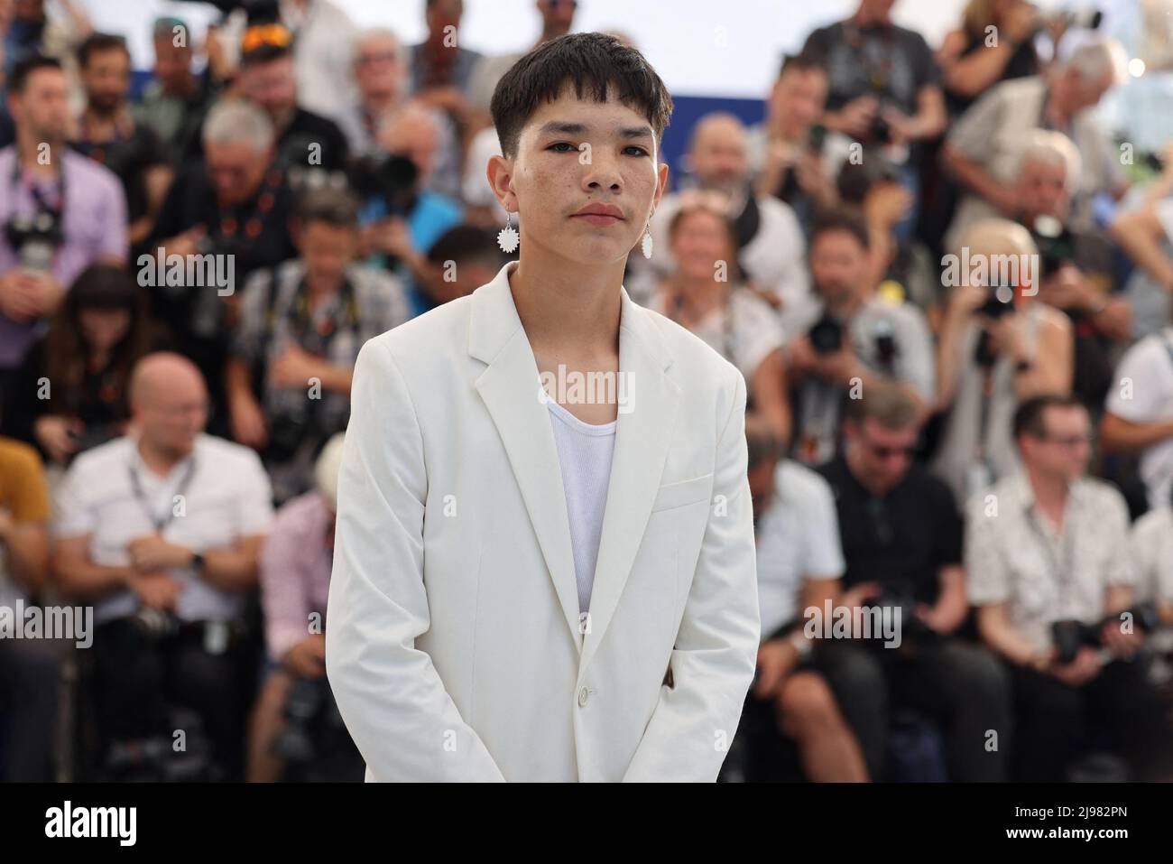 Ladainian Crazy Thunder attends the photocall for "War Pony" during the ...